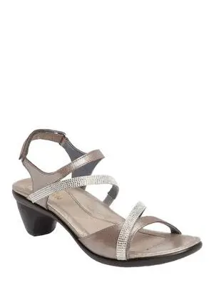 Naot Innovate Sandal - Silver/ Beige Leather