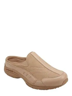 Easy Spirit Traveltime Clog Sneaker - Camel Taupe/camel Taupe