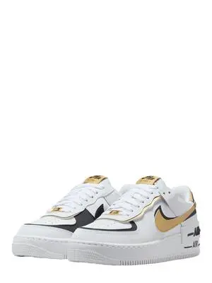 Nike Air Force 1 Shadow Sneakers - White/metallic Gold