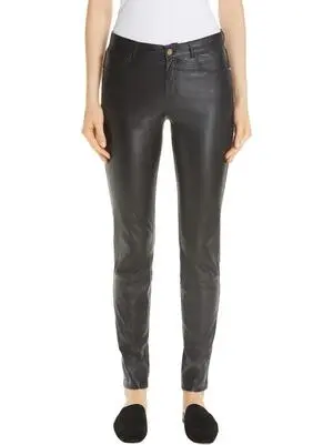 LAFAYETTE 148 NEW YORK Mercer Nappa Leather Pants