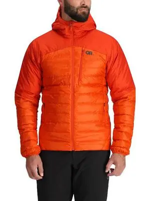 OUTDOOR RESEARCH Helium Water-resistant Hooded Down Jacket - Spice