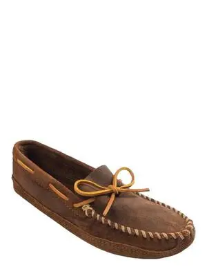 Minnetonka Suede Sole Loafer - Brown