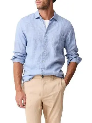 Rodd & Gunn Coromandel Button-up Linen Shirt - Denim