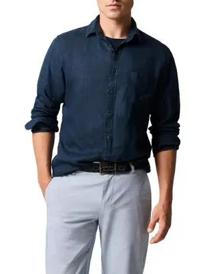 Rodd & Gunn Coromandel Button-up Linen Shirt - Eclipse