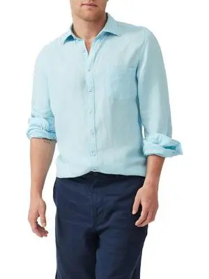 Rodd & Gunn Coromandel Button-up Linen Shirt Inlet
