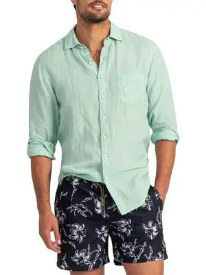 Rodd & Gunn Coromandel Button-up Linen Shirt - Mint