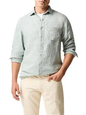 Rodd & Gunn Coromandel Button-up Linen Shirt - Moss