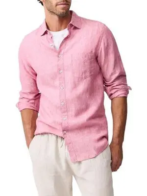 Rodd & Gunn Coromandel Button-up Linen Shirt - Orchid