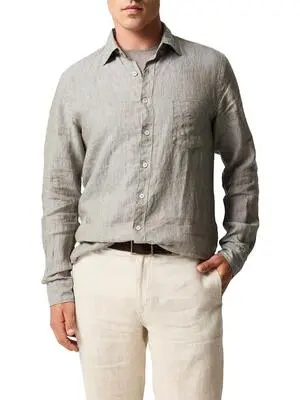 Rodd & Gunn Coromandel Button-up Linen Shirt - Taupe