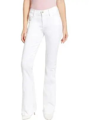 FRAME FRAME Le High Flare Jeans Blanc