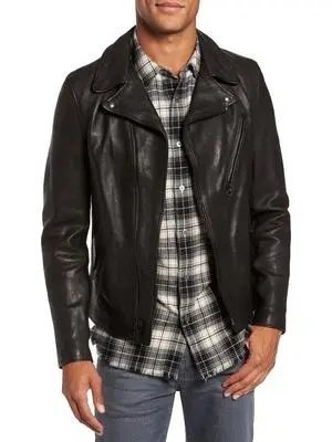 SCHOTT Leather Moto Jacket - Black