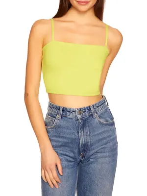 Susana Monaco Crop Tank Chartreuse