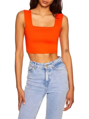 Susana Monaco Crop Tank Sunset