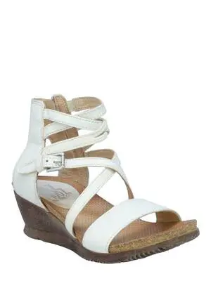 Miz Mooz Miz Mooz Shay Strappy Wedge Sandal Linen