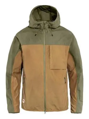 Fjallraven High Coast Hooded Windbreaker Jacket - Buckwheat Brown-green