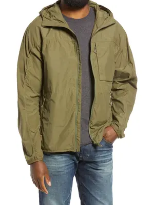 Fjallraven Fjällräven High Coast Hooded Windbreaker Jacket Green