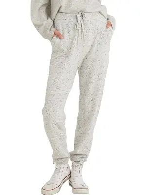 Bella Dahl Bella Dahl Pocket Joggers Light Grey Speckles