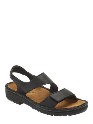 Naot Enid Sandal - Jet Black Leathre