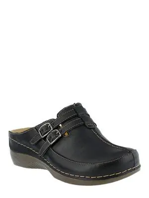SPRING STEP SHOES Happy Clog - Black Leather