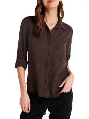 Bella Dahl Bella Dahl Shirttail Button-Up Shirt Chestnut Brown
