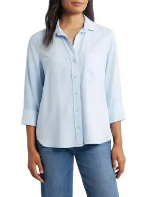 Bella Dahl Shirttail Button-up Shirt - Clear Wate