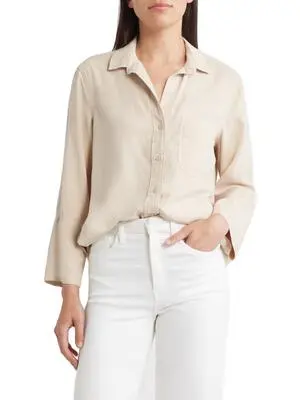 Bella Dahl Shirttail Button-up Shirt - Linen Sand