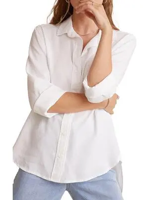Bella Dahl Shirttail Button-up Shirt - White