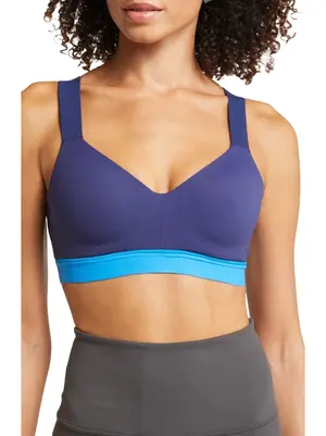 Natori Dynamic Contour Underwire Sports Bra Dk Bl/ Laps