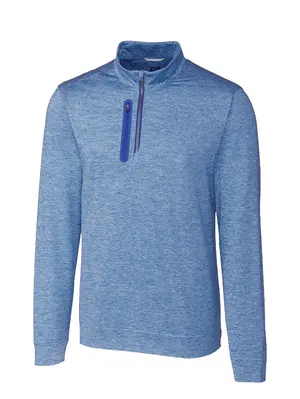 Cutter & Buck Cutter & Buck Stealth Quarter Zip Pullover Tour Blue