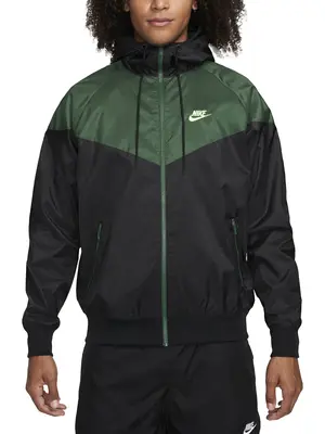 Nike Nike Sportswear Windrunner Jacket Black/ Fir/ Lime Blast