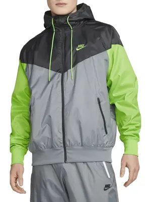 Nike Nike Sportswear Windrunner Jacket Grey/anthracite/green/green