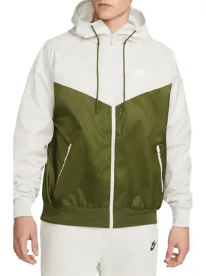 Nike Nike Sportswear Windrunner Jacket Rough Green/ Light Bone/ White