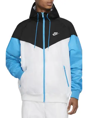 Nike Nike Sportswear Windrunner Jacket White/black/laser Blue/white
