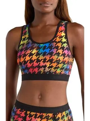 TOMBOYX Essentials Soft Bra Rainbow Houndstooth