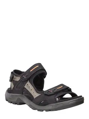 Ecco Yucatan Sandal - Black/mole/black
