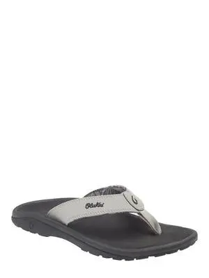 Olukai OluKai Ohana Flip Flop Ash/black