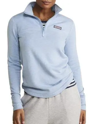 Vineyard Vines Dreamcloth Relaxed Half Zip Sweatshirt - Jake Blue Heather
