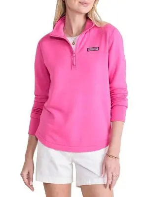 Vineyard Vines Vineyard Vines Dreamcloth Relaxed Half Zip Sweatshirt Pink Wave