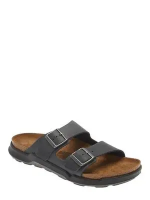 BIRKENSTOCK Arizona Lug Sole Slide Sandal - Black