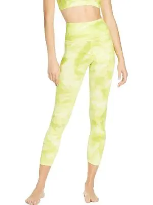 Free People Om Shanti Tie Dye Leggings - Lime
