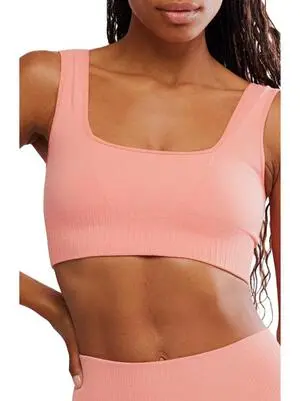 Free People Karma Square Neck Sports Bra - Fruit Punch