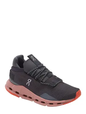 On On Cloudnova Lace-Up Sneakers Eclipse/ Rose