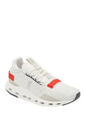 On On Cloudnova Lace-Up Sneakers White/red