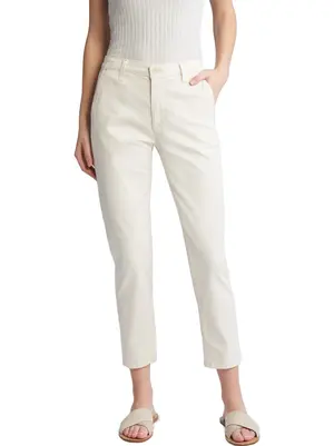 Ag AG Caden Crop Twill Trousers Opal Stone