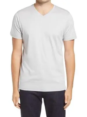 Robert Barakett Georgia Regular Fit V-neck T-shirt - Chalk