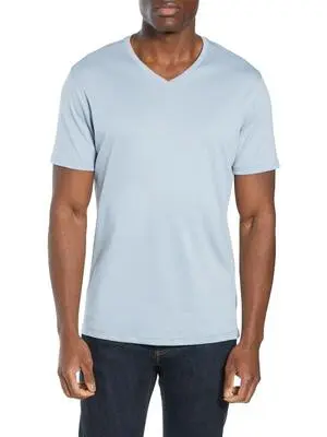 Robert Barakett Georgia Regular Fit V-neck T-shirt Cloudy Blue