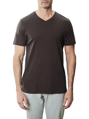 Robert Barakett Georgia Regular Fit V-neck T-shirt - Espresso