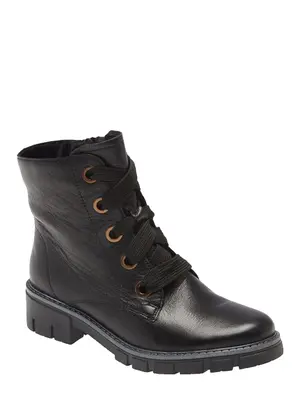 ARA Ara Debbie Lace-Up Boots Black Leather