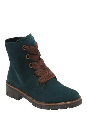 ARA Ara Debbie Lace-Up Boots Peacock Velour