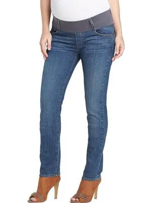 MATERNAL AMERICA Maternity Skinny Jeans - Classic Wash